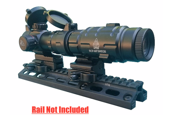 UTG/Leapers, Red/Green Dot Scope & 3x Flip to Side Magni