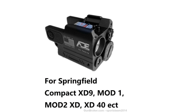 Compact Green Laser Flashlight Sight Pistol SPRINGFIELD XD H