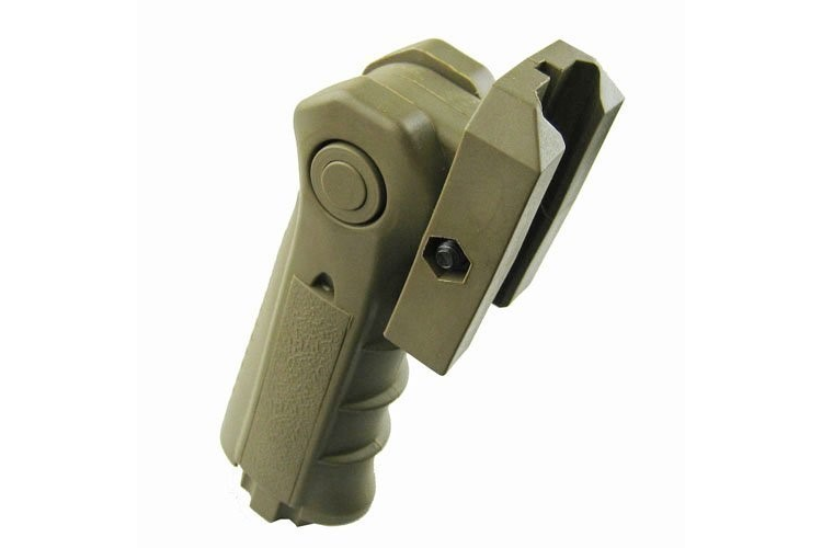 FDE 5 Position Folding Foregrip Rifle Grip AR15 for Sale - A