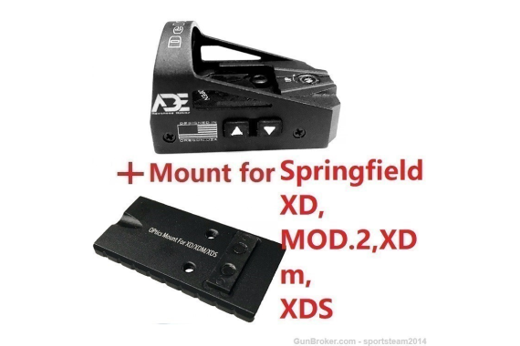 ADE RED Dot Sight RD3-012 with Springfield XD XDS mount for