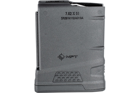 Mft Magazine Ar10-sr25 7.62x51 - .308 Win 10rd Black Polymer