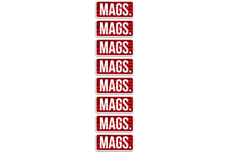 Mtm Ammo Caliber Labels Mags - 8-pack for Sale