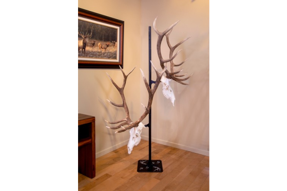 Skull Hooker Trophy Tree W- 5 - Brackets Customizable Displa