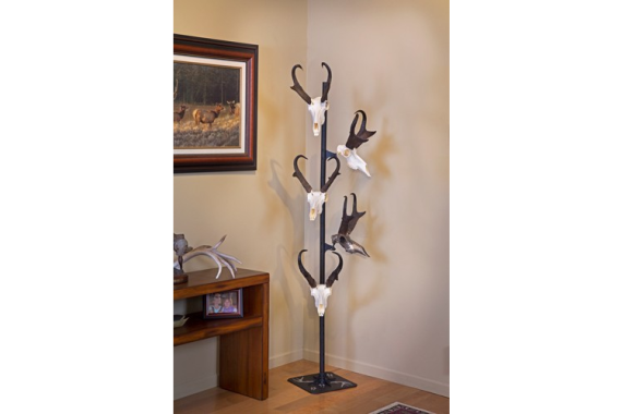 Skull Hooker Trophy Tree W- 5 - Brackets Customizable Displa