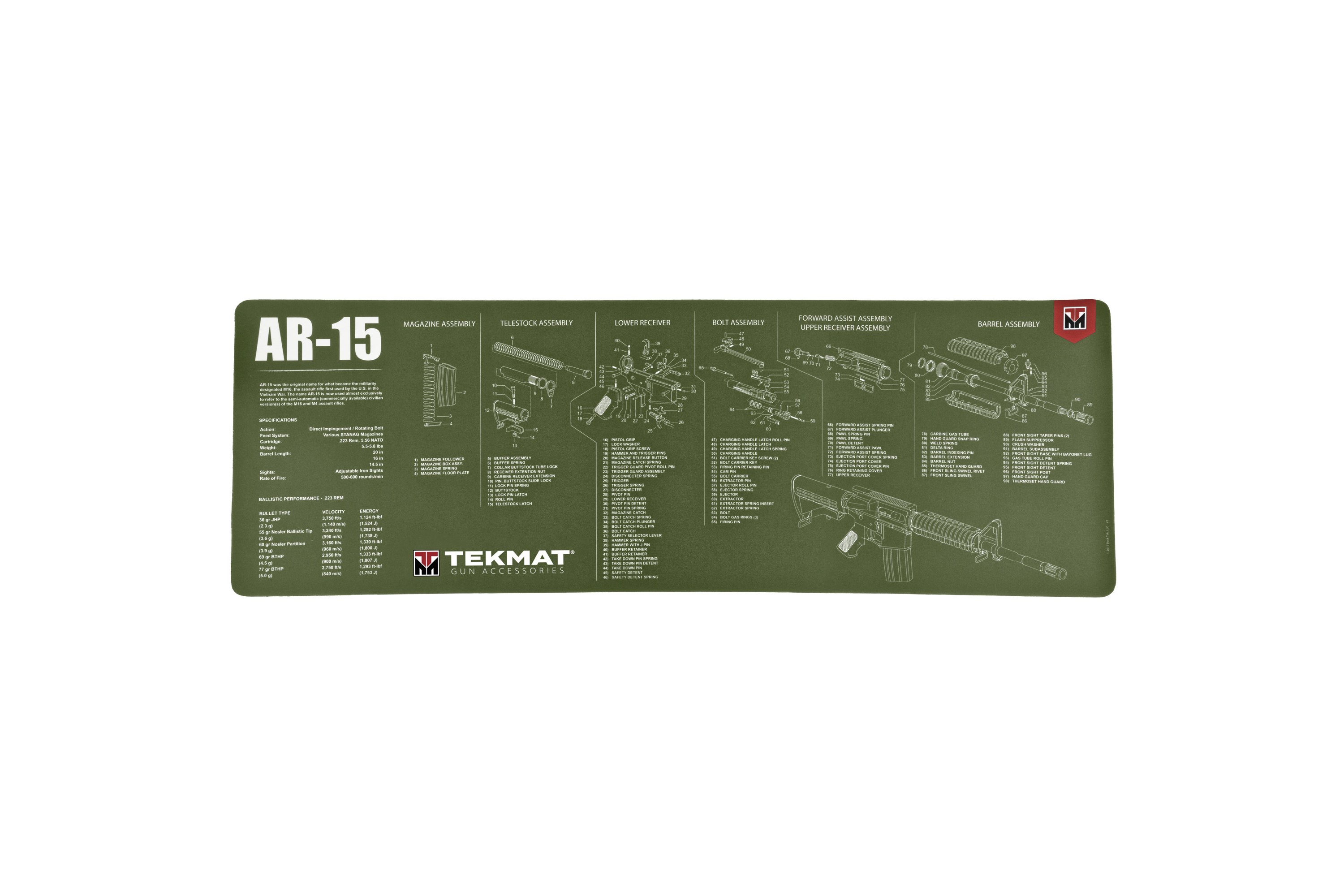 Tekmat Rifle Mat Ar15 Od Green for Sale - MDS Optics