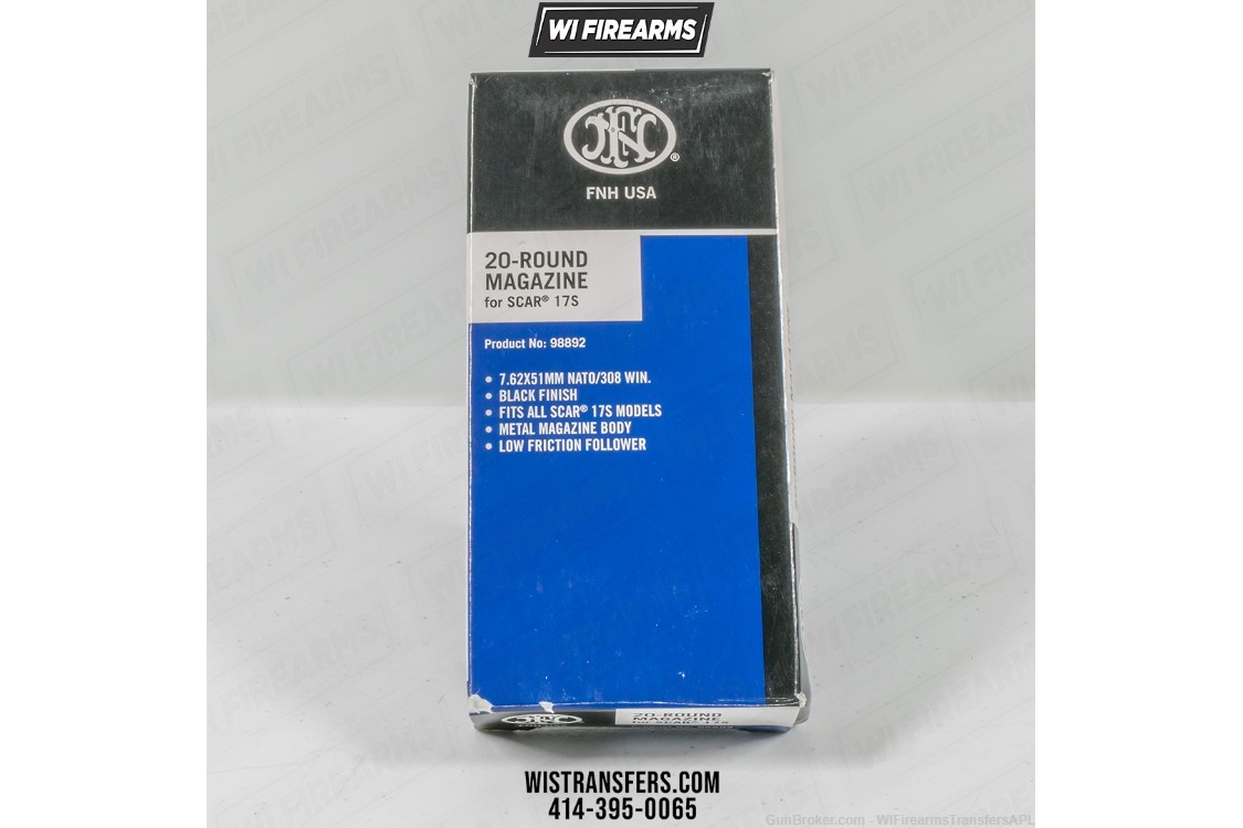 FNH SCAR 17S 20-Rd Magazine, Black for Sale