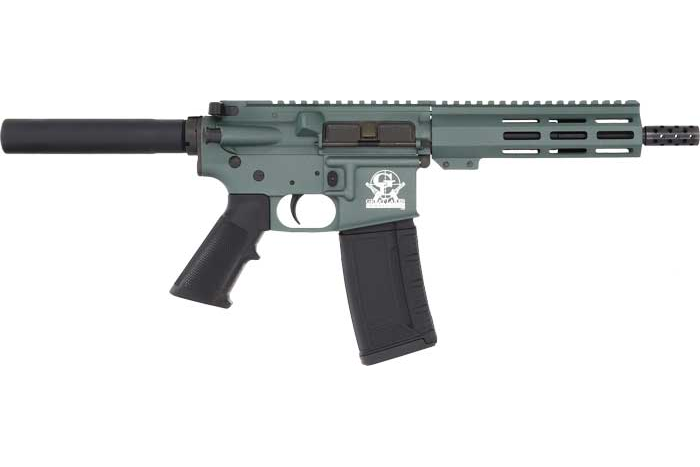 Glfa Ar15 Pistol .223 Wylde - 7.5" Nitride Bbl Charcoal Grn