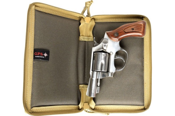 Gps Pistol Sleeve Med Lockable - Zipper Rifle Green-khaki Ny