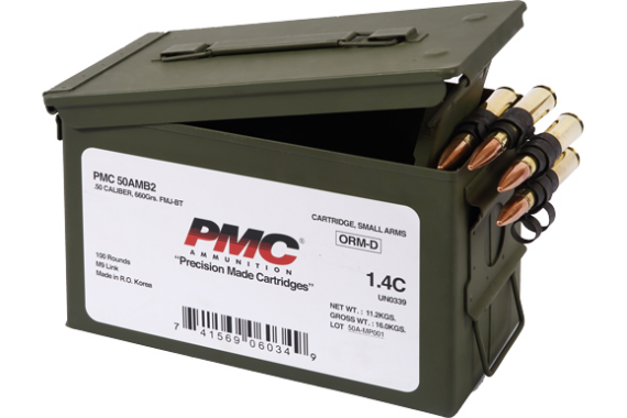Pmc 50 Bmg Ammo Can 660gr - 100rd Linked Fmj-bt for Sale