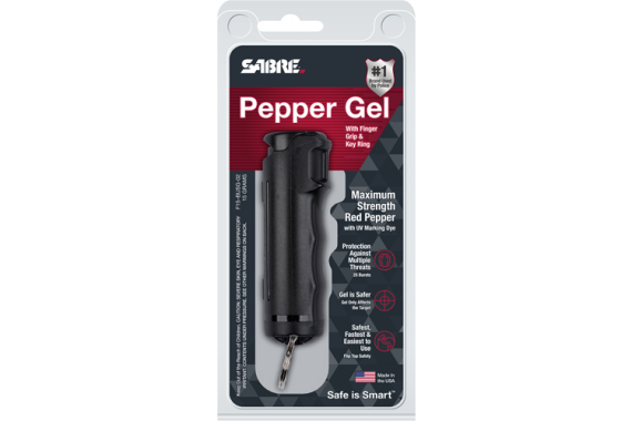 Sabre Ruger Red Pepper Gel - Spray Flip Top Black 15gr for S