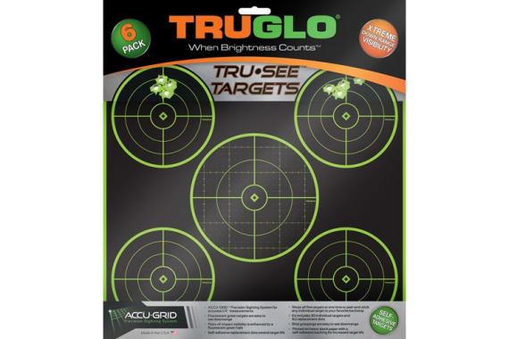 Truglo Tru-see Reactive Target - 5 Bull 6-pack for Sale