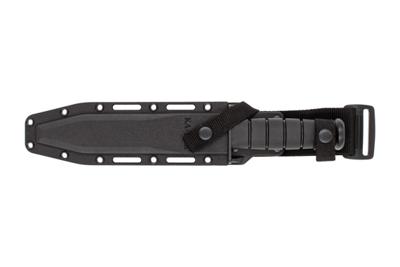Ka-bar Fighter Knife 8" - Straight Edge W-plastic Sheath for
