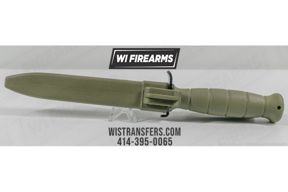 GLOCK Field knife FM 81, Battle Field Green Polymer Handle,