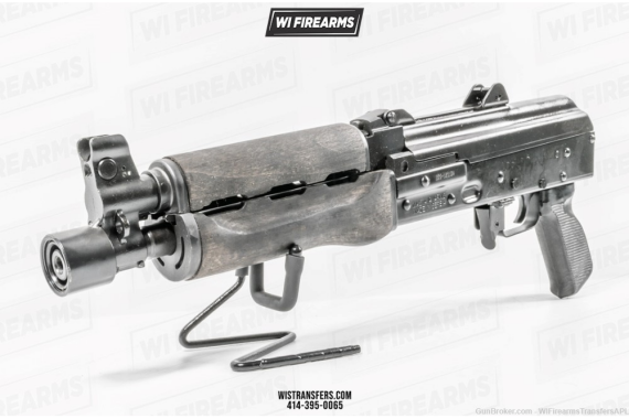 Zastava ZPAP92 AK Pistol, Black, 7.62x39, 30-rd Mag, 10" Bar