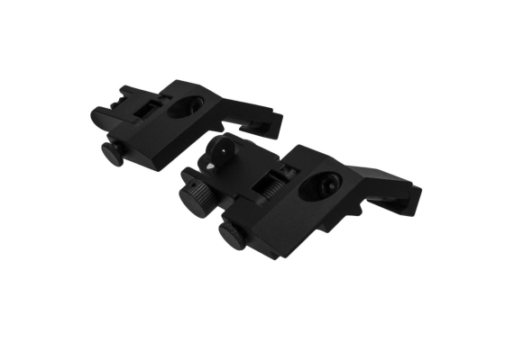 Tacfire AR Front & Rear 45 Degree Flip Up Spring Loaded