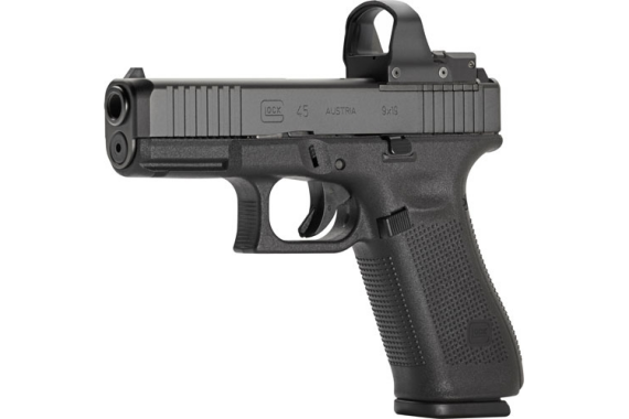 Glock 45 Mos 9mm Fixed Sight - 10-shot W-front Serrations fo