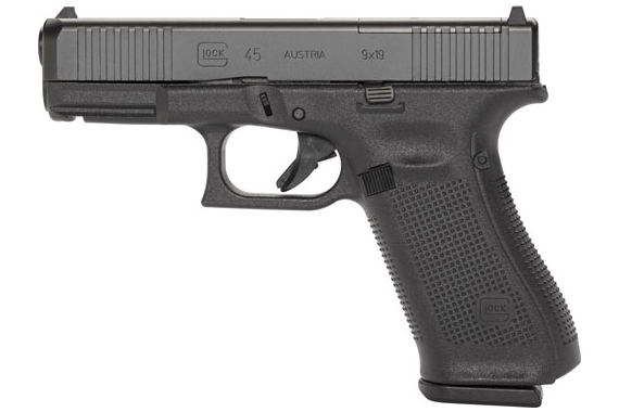 Glock 45 Mos 9mm Fixed Sight - 10-shot W-front Serrations fo